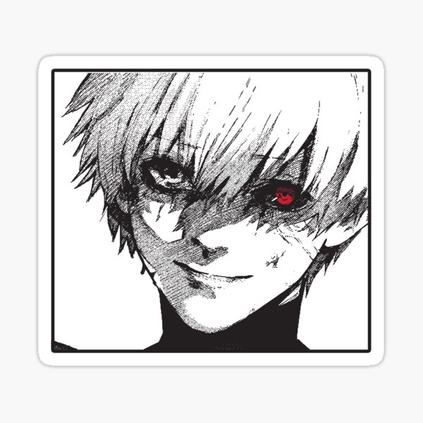 "Ken Kaneki Smail" Sticker for Sale by weaboomean | Redbubble