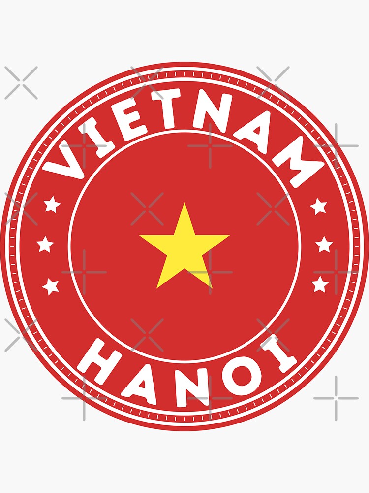 "Hanoi" Sticker by worldpopulation | Redbubble