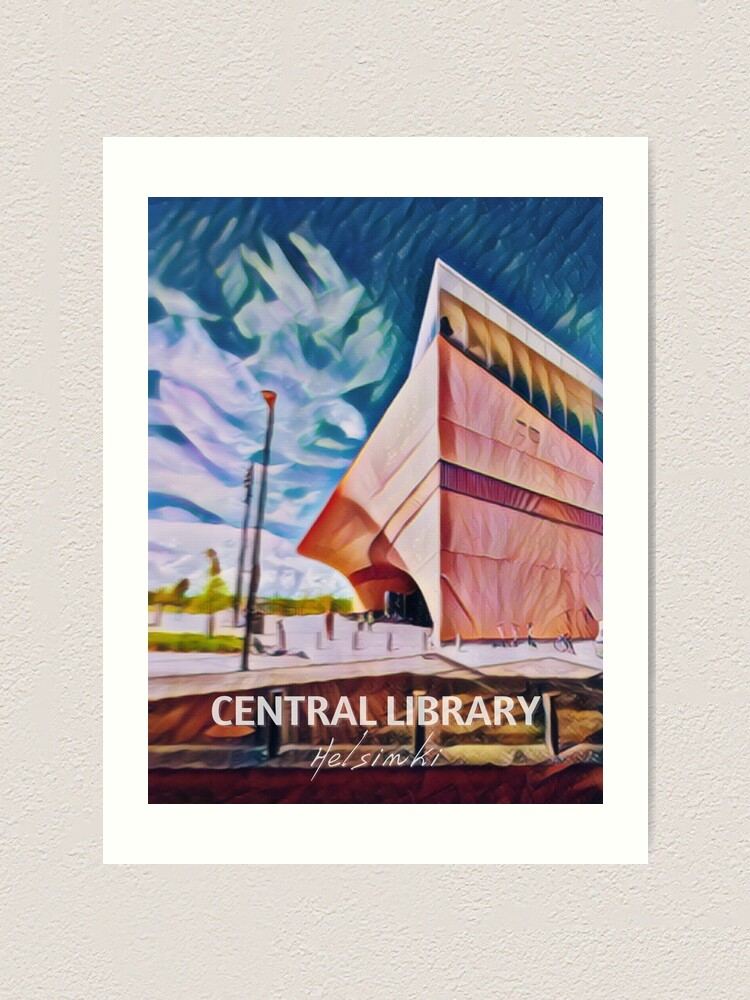 "Helsinki Central Library Oodi Kluuvi district FINLAND | Illustration ...