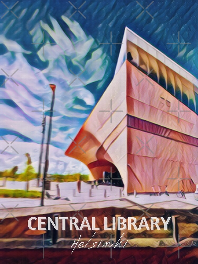 "Helsinki Central Library Oodi Kluuvi district FINLAND | Illustration ...