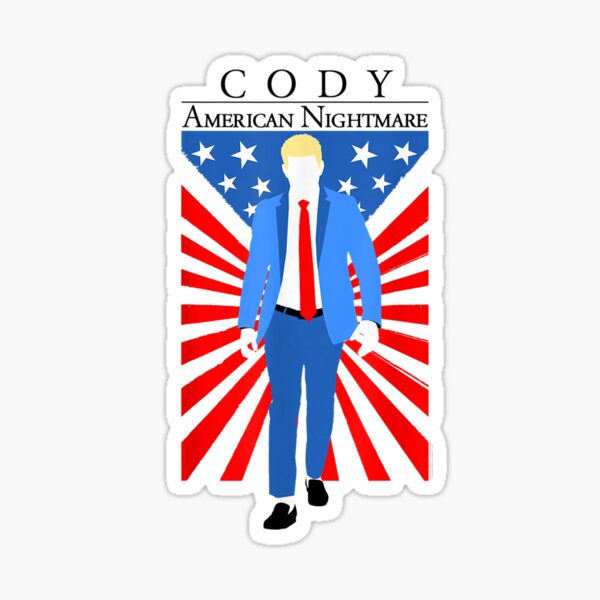 "AEW Cody Rhodes American Nightmare" Sticker by beelana | Redbubble