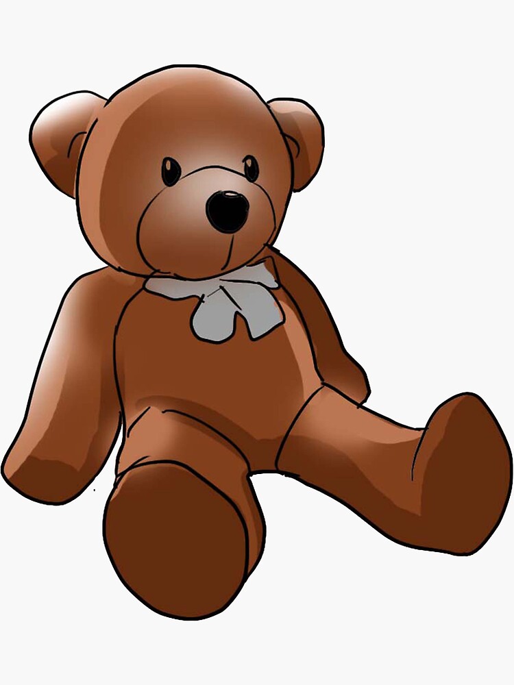 "Tedy Bear" Sticker by Sibasis-store | Redbubble