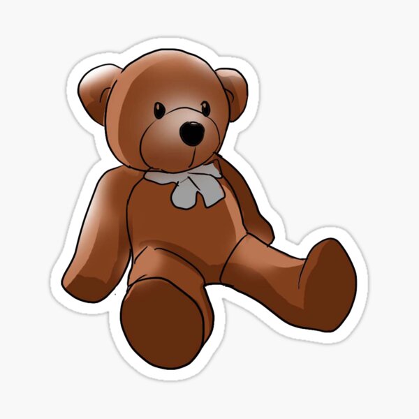 "Tedy Bear" Sticker by Sibasis-store | Redbubble