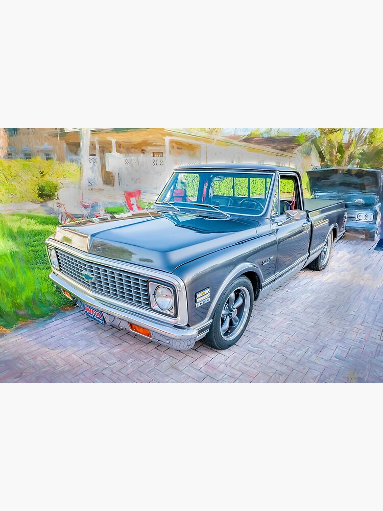 "1972 Gray Chevy Pickup Custom 10 Deluxe C10 " Poster for Sale by ...