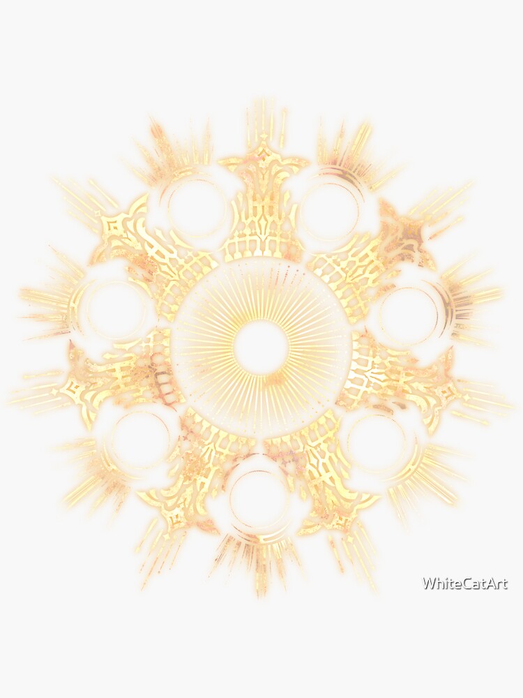 "The Sigil of Azem (Glow)" Sticker for Sale by WhiteCatArt | Redbubble