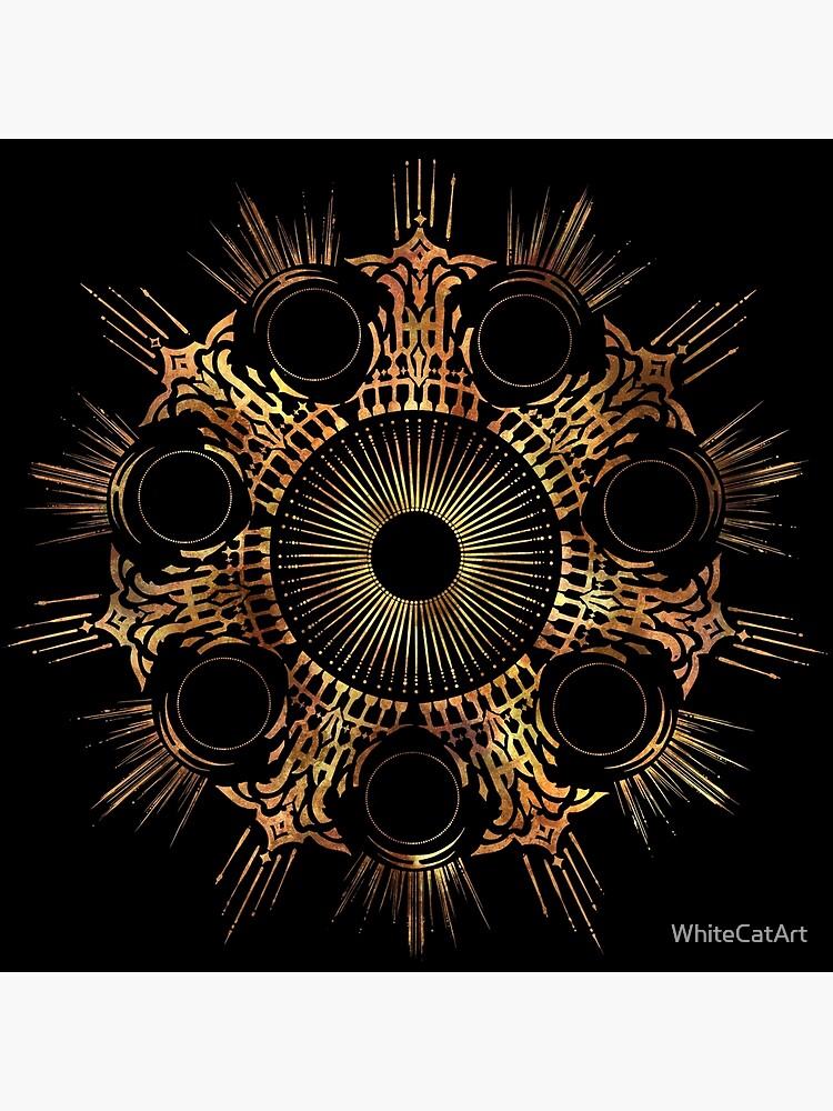 "The Sigil of Azem (Gold)" Poster for Sale by WhiteCatArt | Redbubble