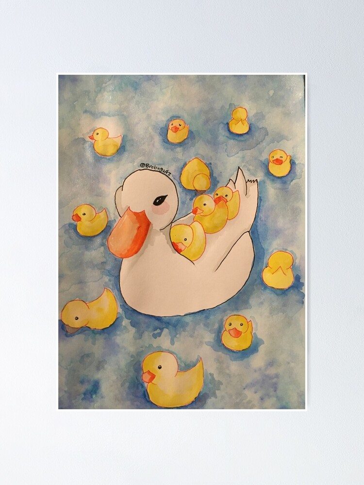 Póster «Patito con patitos de goma» de Bre-Bug-242 | Redbubble