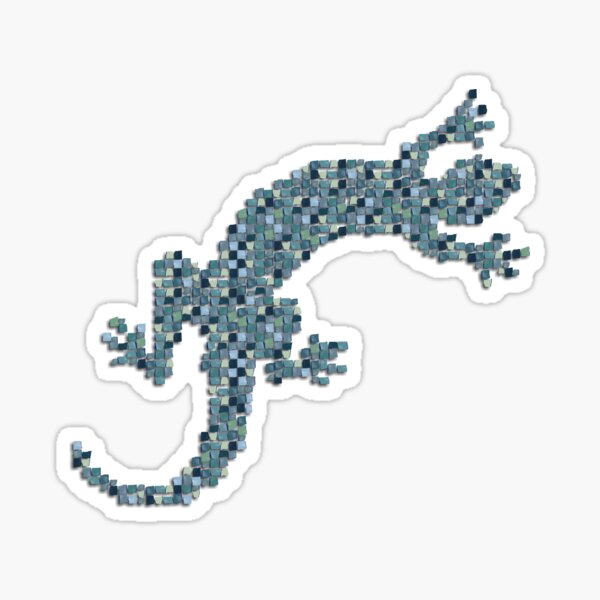 "Lizard King t-shirt greek mosaic Man Woman " Sticker by jaharek ...
