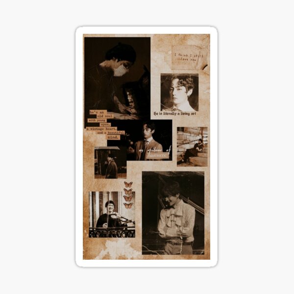 "v bts" Sticker by viola2022 | Redbubble