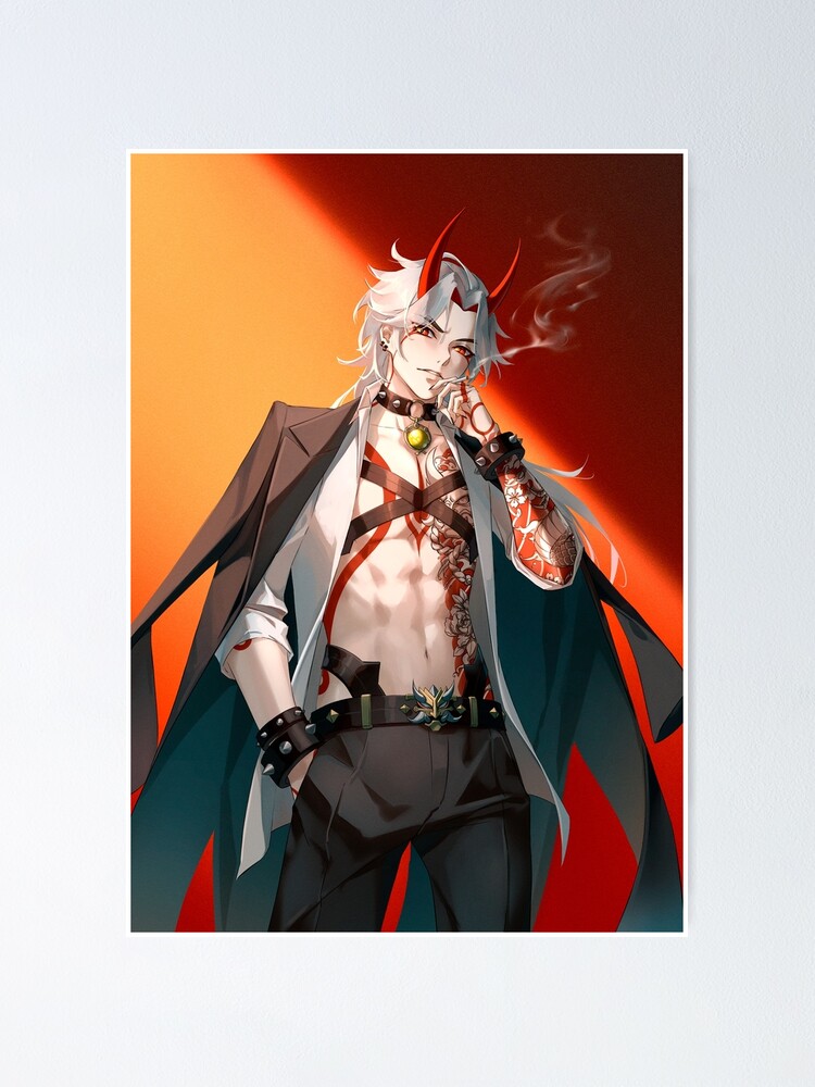 "Arataki Itto | Genshin Impact" Poster by hidoyatarg | Redbubble