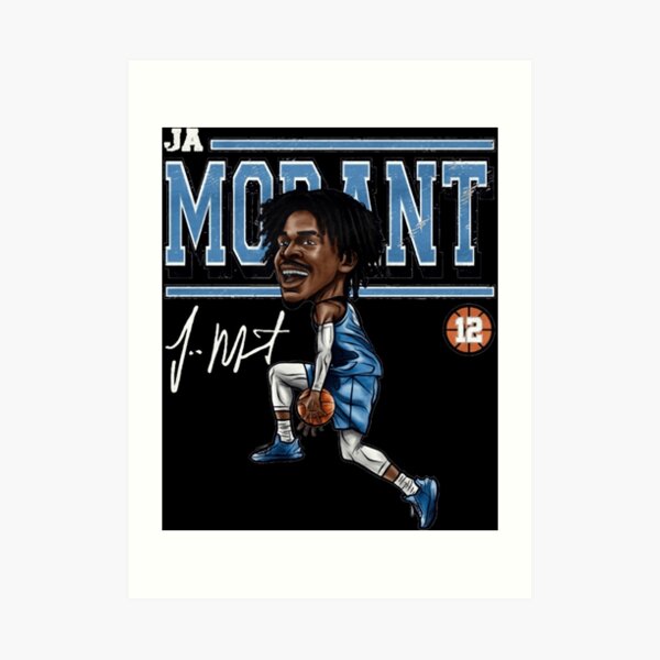 "Ja Morant cartoon " Art Print for Sale by CristynfFiore | Redbubble
