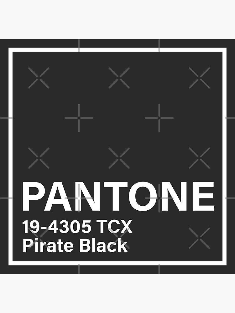 "pantone 19-4305 TCX Pirate Black" Sticker for Sale by princessmi-com ...