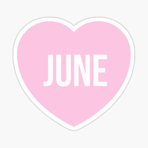 "june" Sticker for Sale by zishbrand | Redbubble