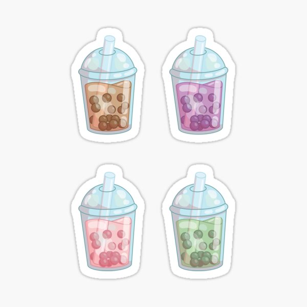 "Bubble Tea Sticker Pack" Sticker by LuYukari | Redbubble