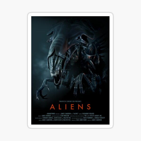 "Alien Movie Art" Sticker for Sale by CoconutMelon | Redbubble