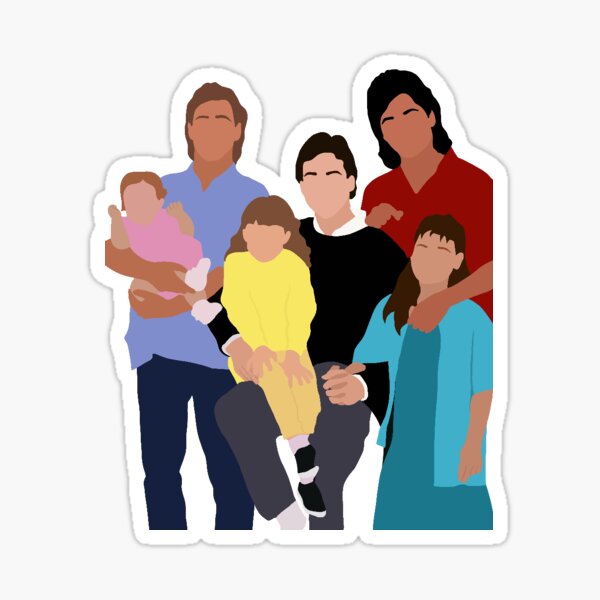 "Full House Cast" Sticker by lexivarga | Redbubble