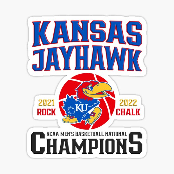 "Ku Championship - Kansas Final Four " Sticker by SmartArt23 | Redbubble