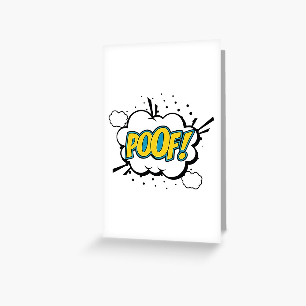 " Pop Art Text T Shirt design, Poof, Poof text, Comic text, Comic ...