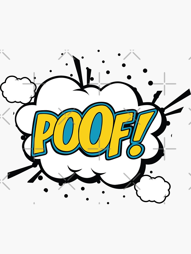 " Pop Art Text T Shirt design, Poof, Poof text, Comic text, Comic ...