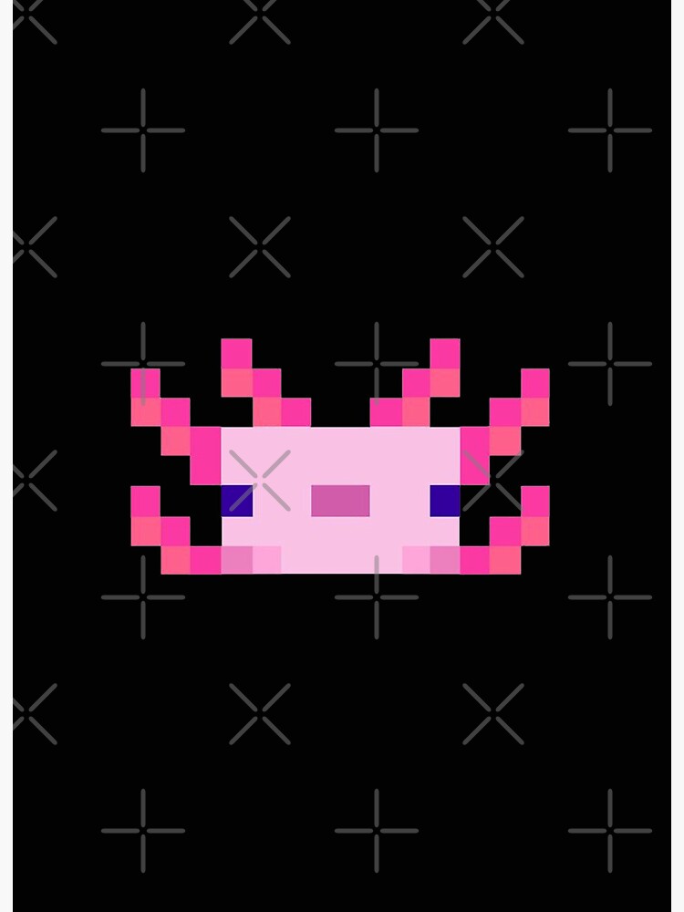 "Minecraft Axolotls Face Gift Idea For Minecraft & Axolotls Lovers" Art ...