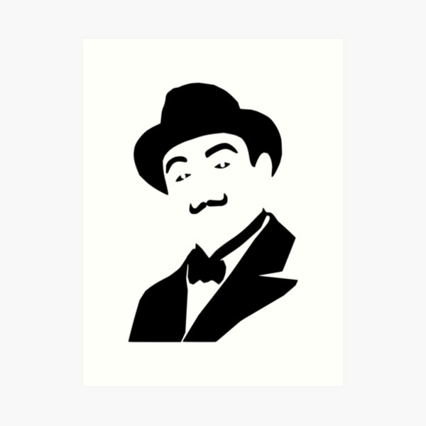 "Hercule Poirot silhouette " Art Print for Sale by academicink | Redbubble