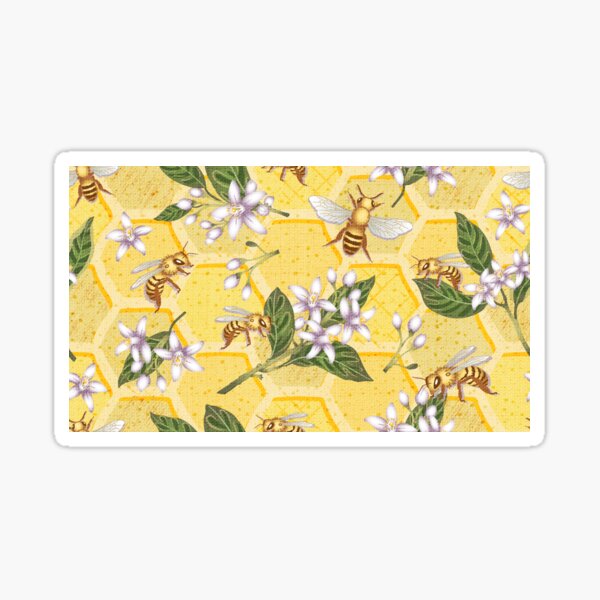 "Honey Bee Teamwork" Sticker by Pamelandia | Redbubble
