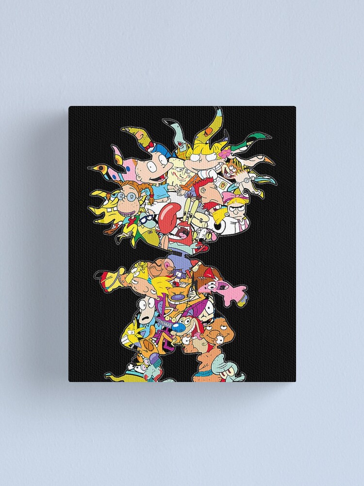 "Nickelodeon 90s Nick Chuckie Character Silhouette" Canvas Print for ...