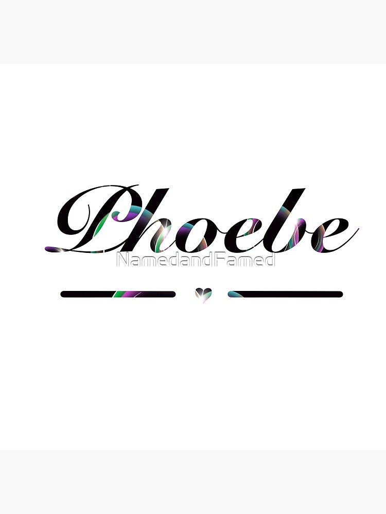 "Phoebe personalised name with bubble design" Poster by NamedandFamed ...