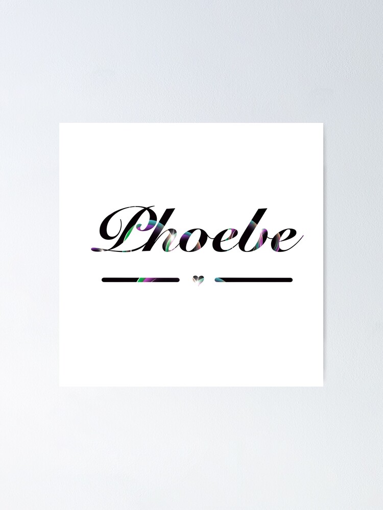 "Phoebe personalised name with bubble design" Poster by NamedandFamed ...