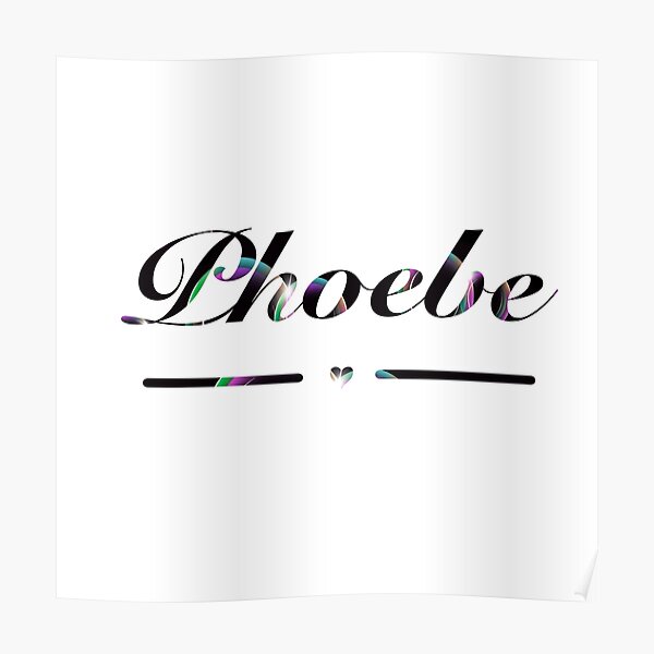 "Phoebe personalised name with bubble design" Poster by NamedandFamed ...