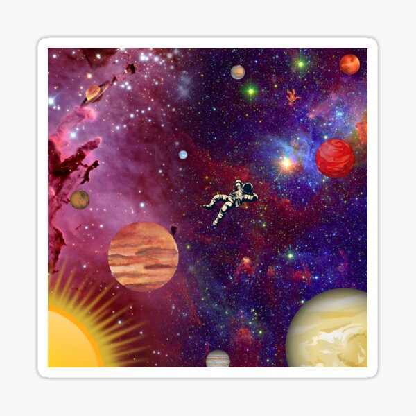 "SPACE CADET #02" Sticker by Indesigning | Redbubble