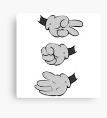 Mickey Hands Canvas Prints | Redbubble