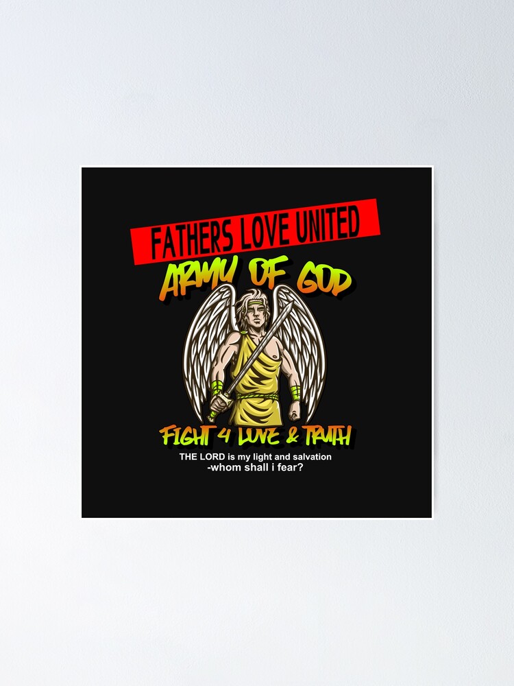 Póster «Army of God vol.1, línea de ropa cristiana» de flu2022 | Redbubble