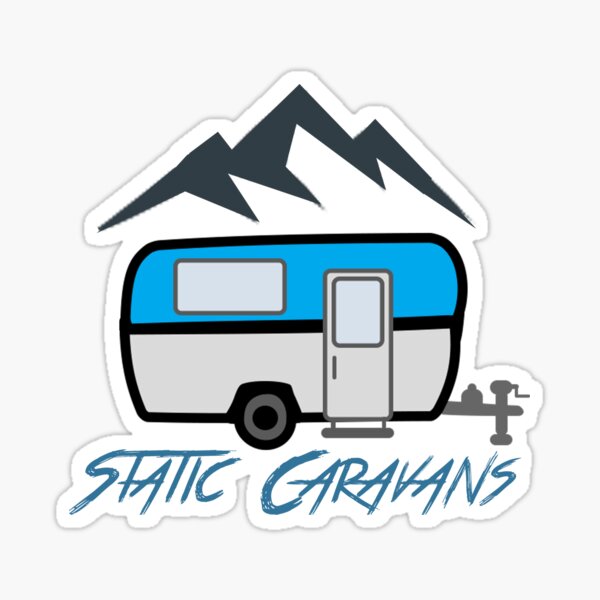 "Static Caravans" Sticker by Ngadishop | Redbubble