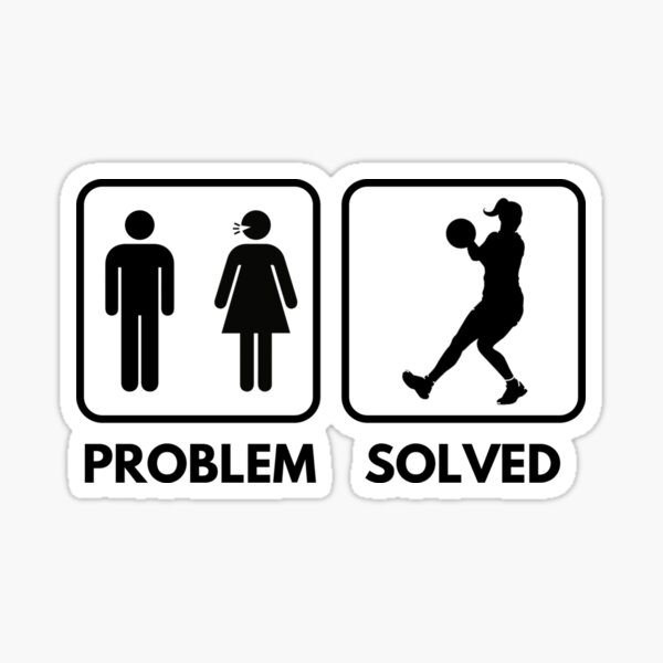 "Problem Solved,Netball, Netball Quote, Netball Design, Funny Netball ...