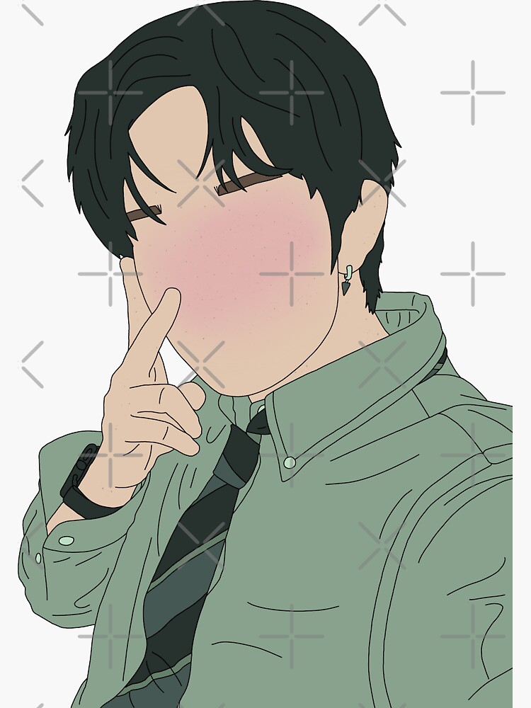 "lee heeseung " Sticker by kateroggow | Redbubble