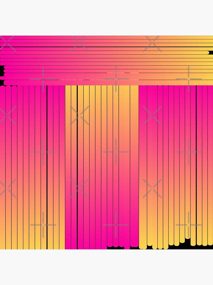 "pink and yellow ines" Sticker for Sale by Elizabethww | Redbubble