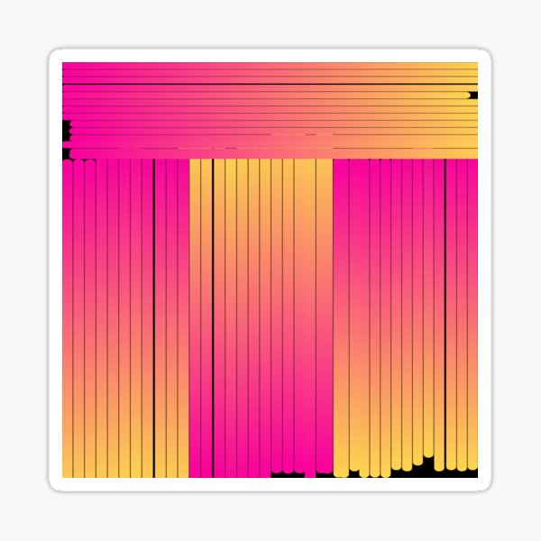 "pink and yellow ines" Sticker for Sale by Elizabethww | Redbubble