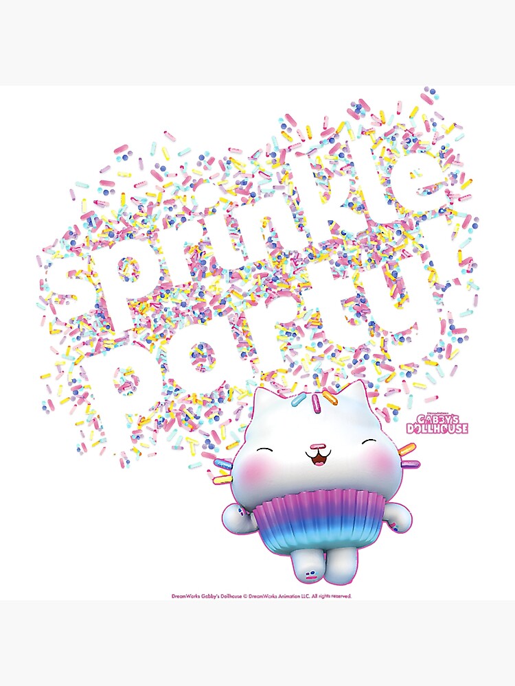 "Gabby's Dollhouse Cakey Cat Sprinkle Party " Poster for Sale by ...