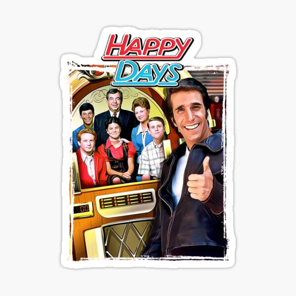 "Happy Days tv series" Sticker by Johnraves | Redbubble