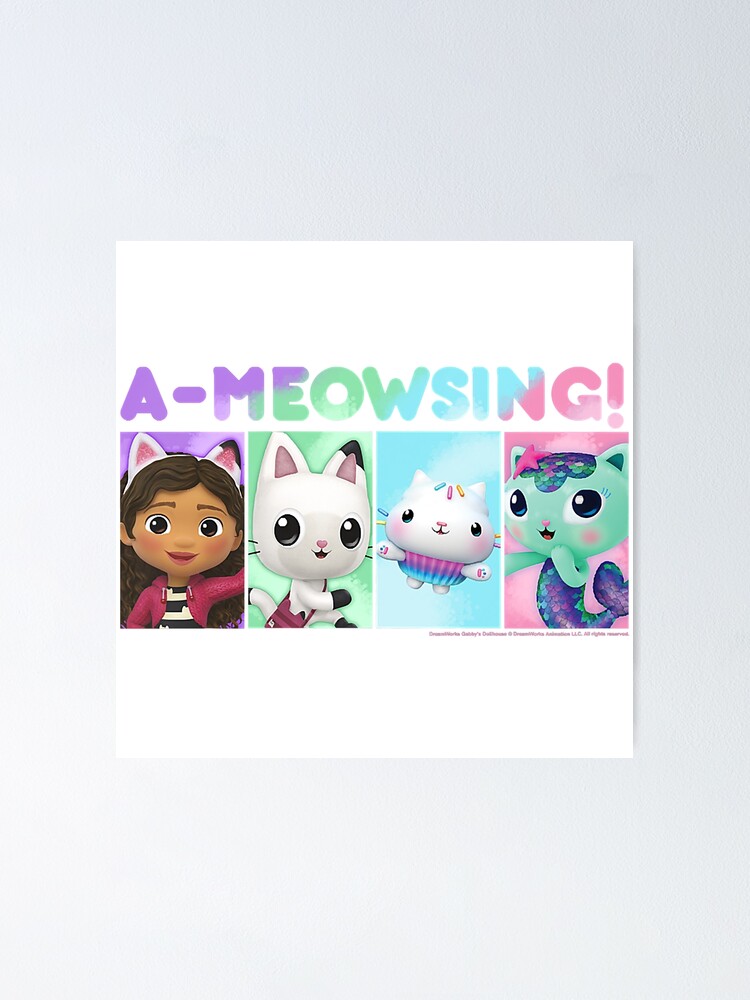 "Gabby's Dollhouse Group Box Up A-Meowsing!" Poster for Sale by ...
