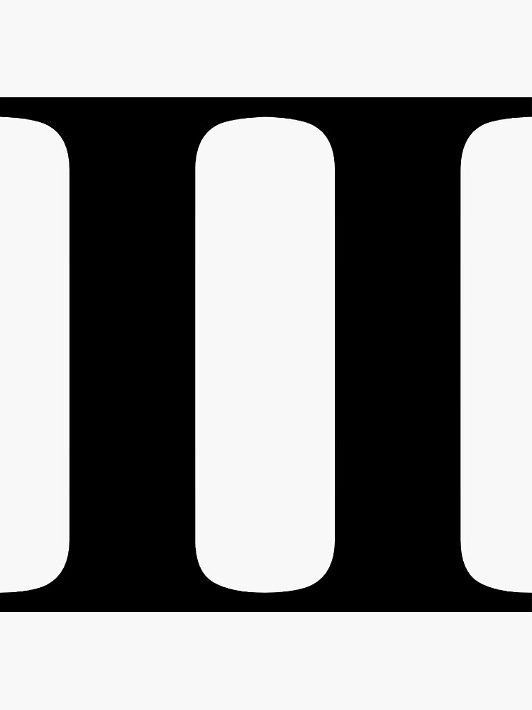 "Roman Numeral 2" Sticker for Sale by BridgetMagala | Redbubble