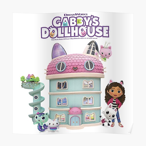 "Gabby's Dollhouse Group Logo" Poster for Sale by LaurenKeon | Redbubble