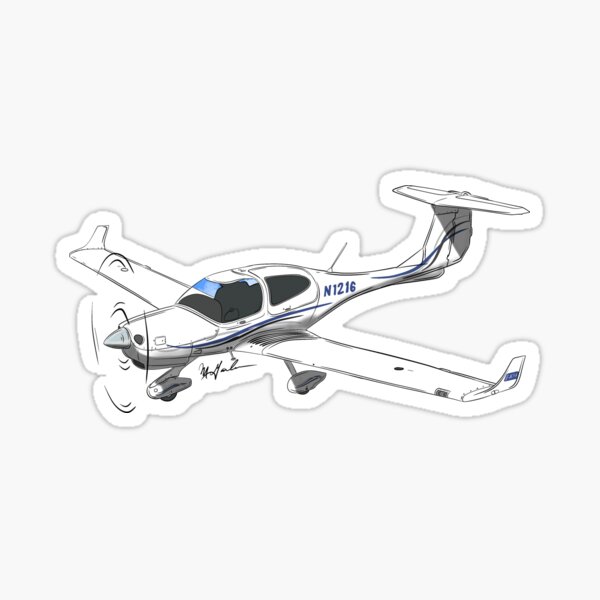 "Diamond DA40 N1216" Sticker for Sale by Michael Garber | Redbubble