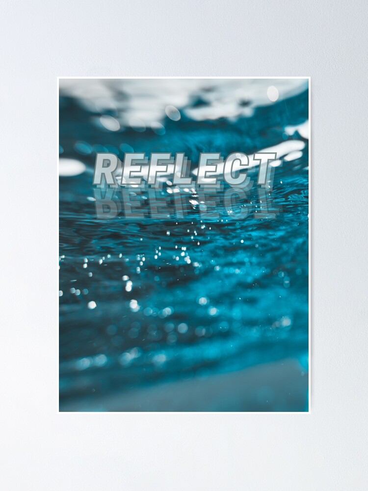 "REFLECT - Blue Ocean Water Surface Reflecting Light" Poster for Sale ...