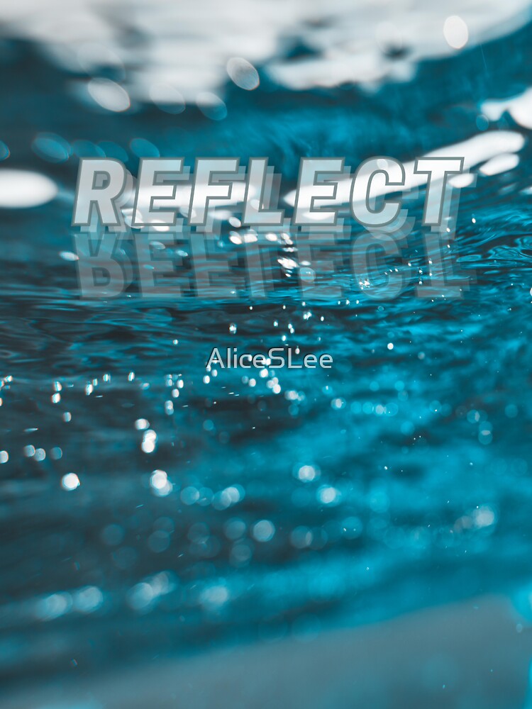 "REFLECT - Blue Ocean Water Surface Reflecting Light" Sticker by ...