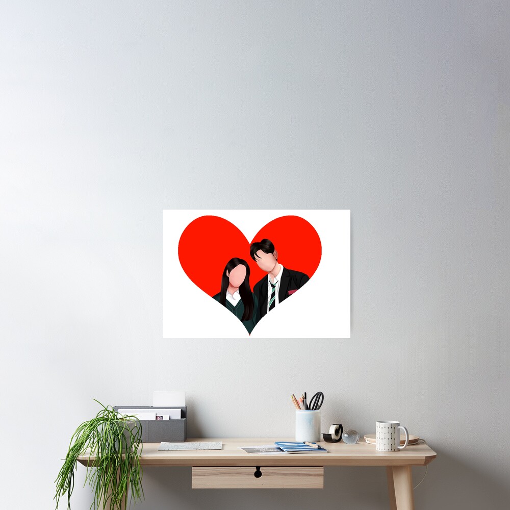 Póster «Todos estamos muertos, Choi Nam Ra y Lee Soo Hyuk Heart Drawing ...