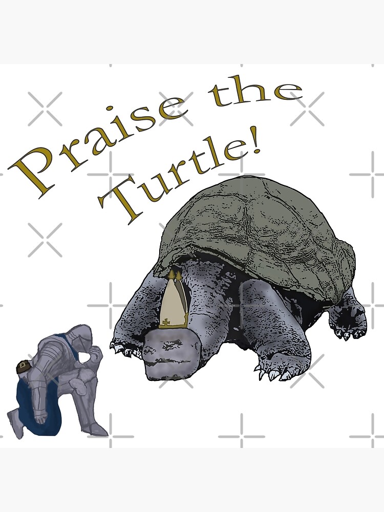 "Praise the Turtle!" Poster for Sale by drewfin87 | Redbubble