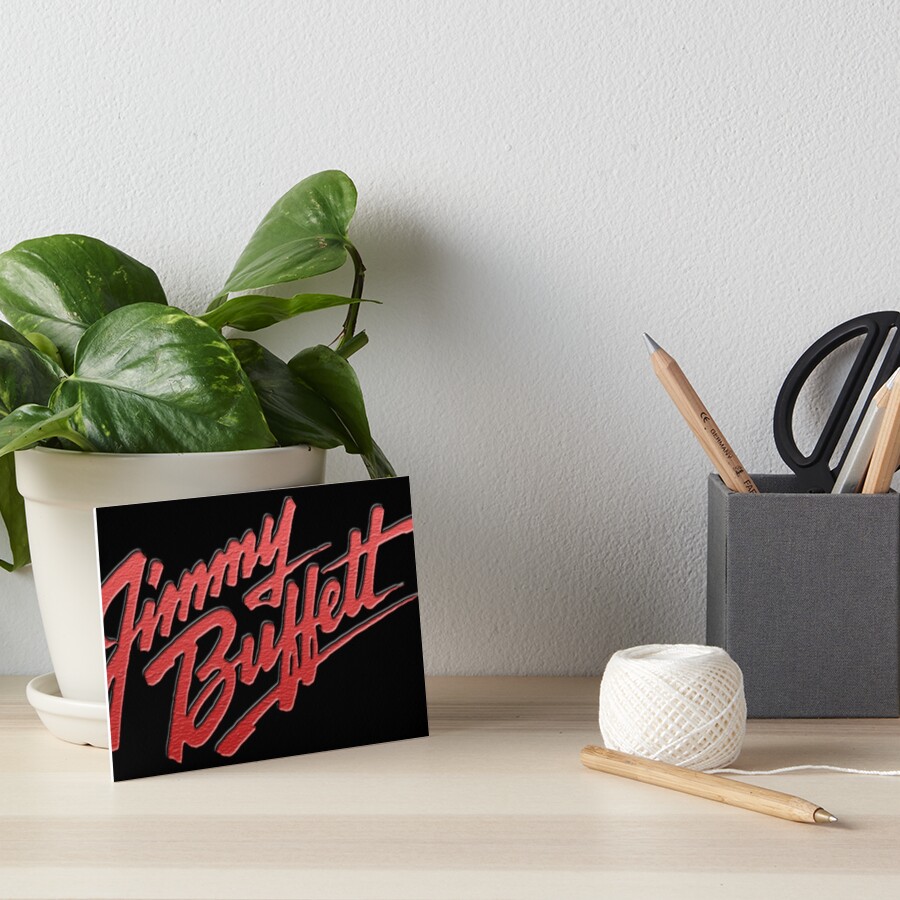 "Jimmy Buffett logo" Art Board Print by LISALECLAIR | Redbubble