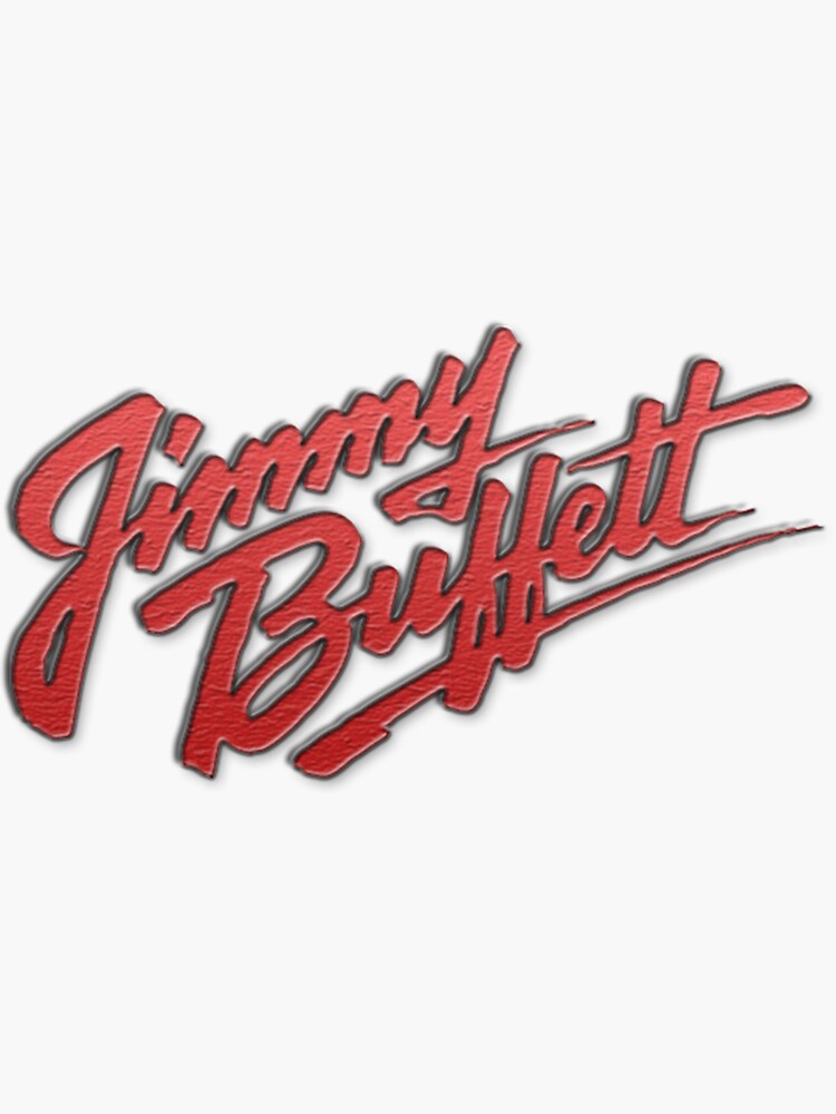 "Jimmy Buffett logo" Sticker for Sale by LISALECLAIR | Redbubble